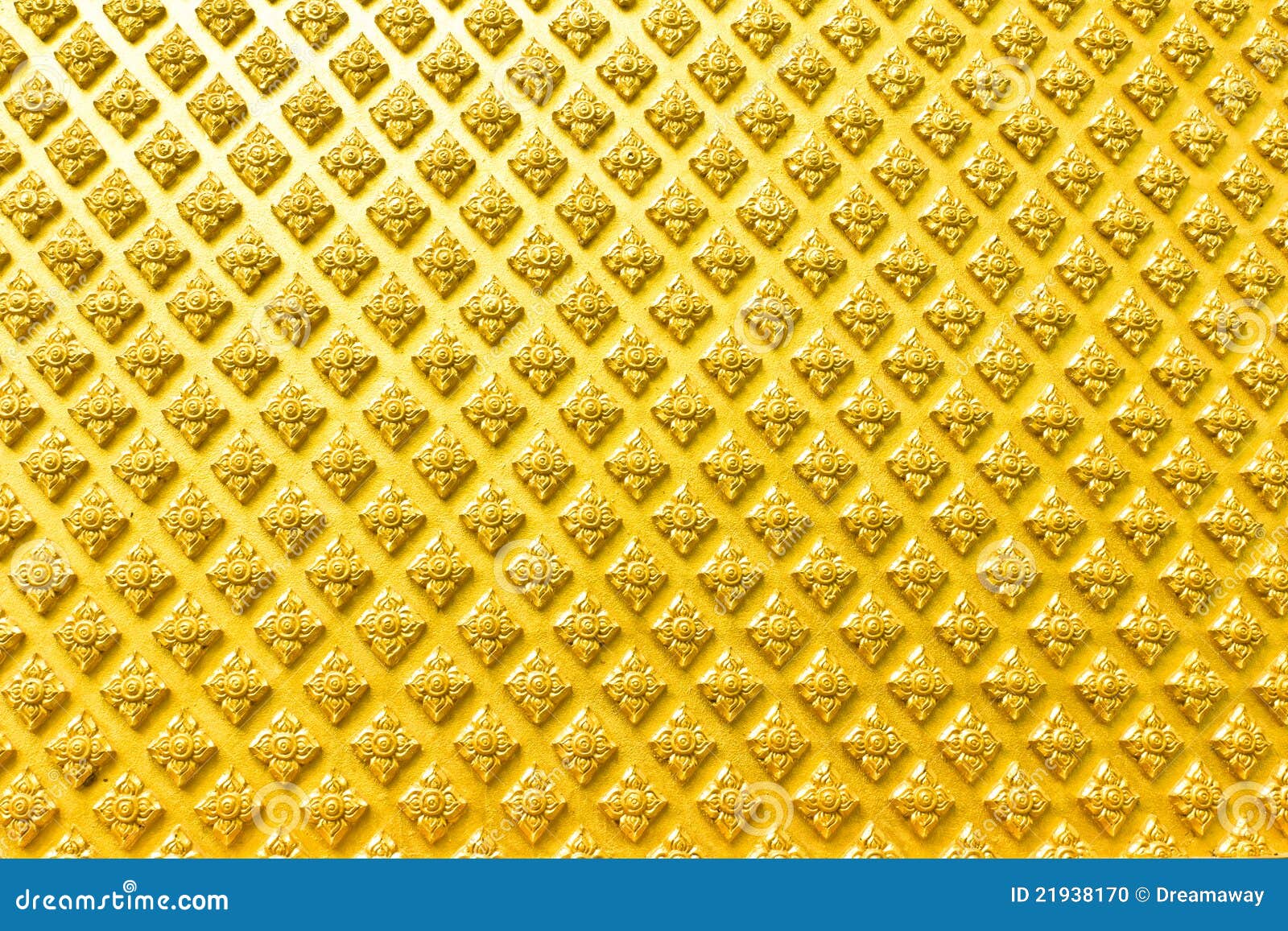 Gold Pattern On Wall Stock Photo - Image: 21938170