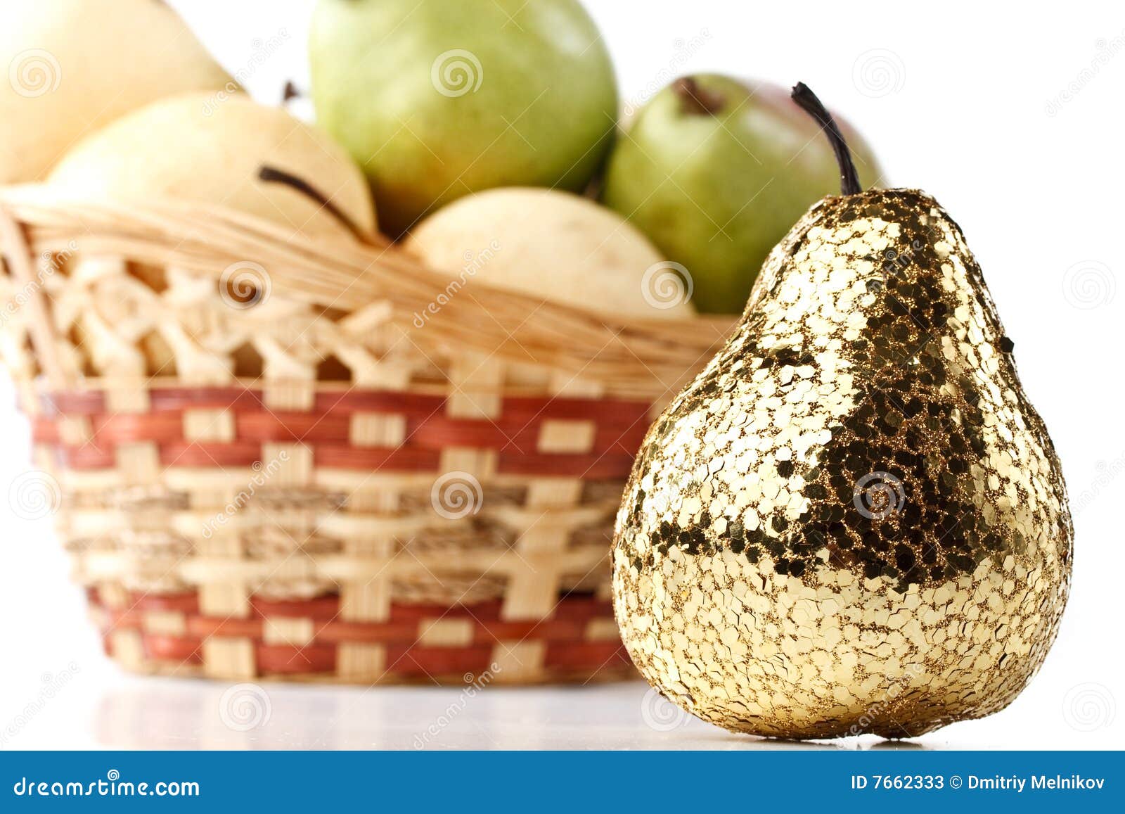 Gold pear stock image. Image of unique, single, success - 7662333