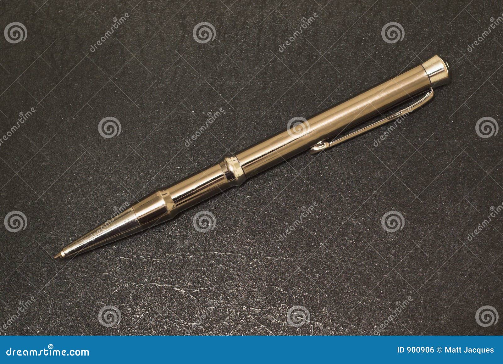 Gold Pen on Black Leather Notepad Stock Photo - Image of brass, reward ...