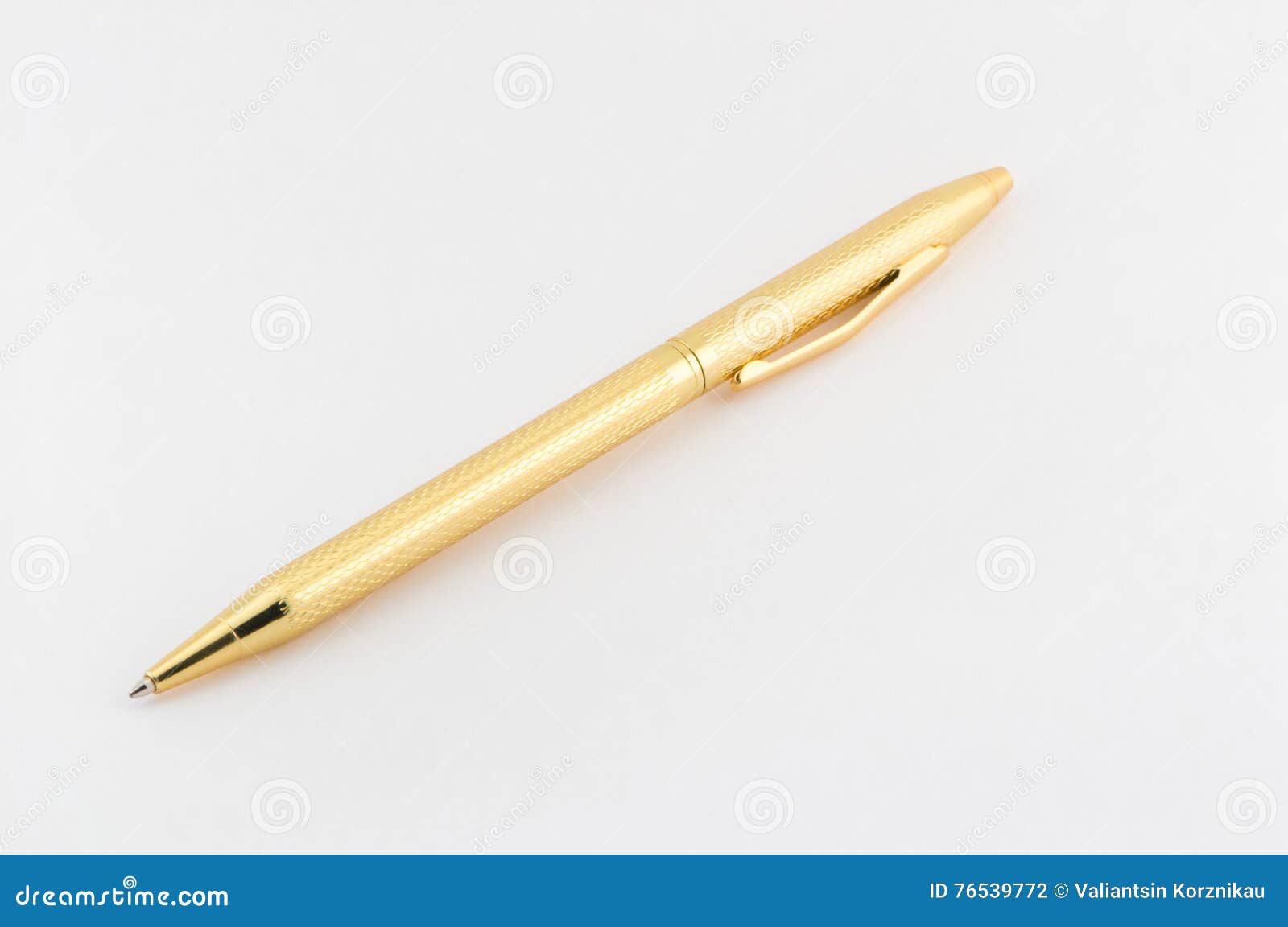 Gold pen isolated stock photo. Image of signature, white - 76539772