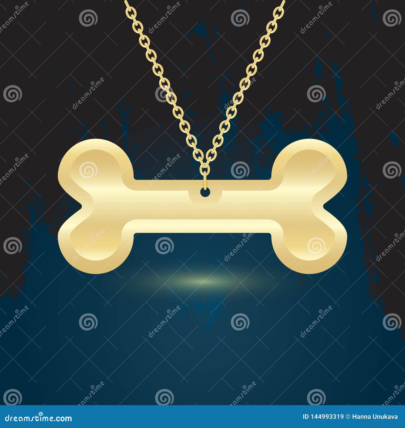 Gold Pendant Jewelry on Dark Background with Backlight Stock Vector ...