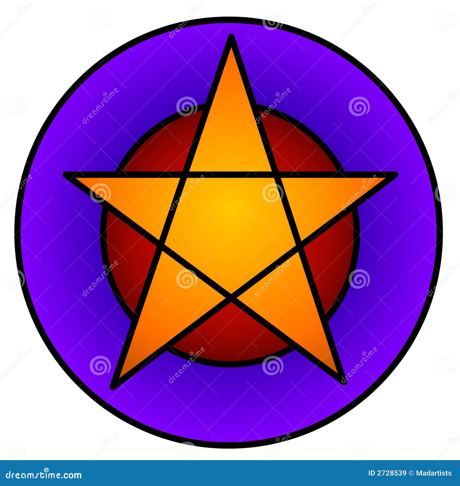 Blue Pentagrams Royalty-Free Stock Photography | CartoonDealer.com ...