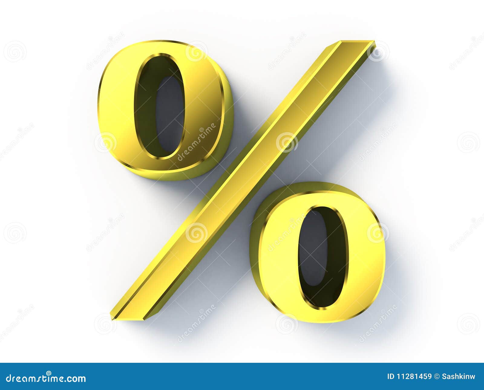 Gold Percent And Blue Arrow Growth Up Banner. Business Concept ...