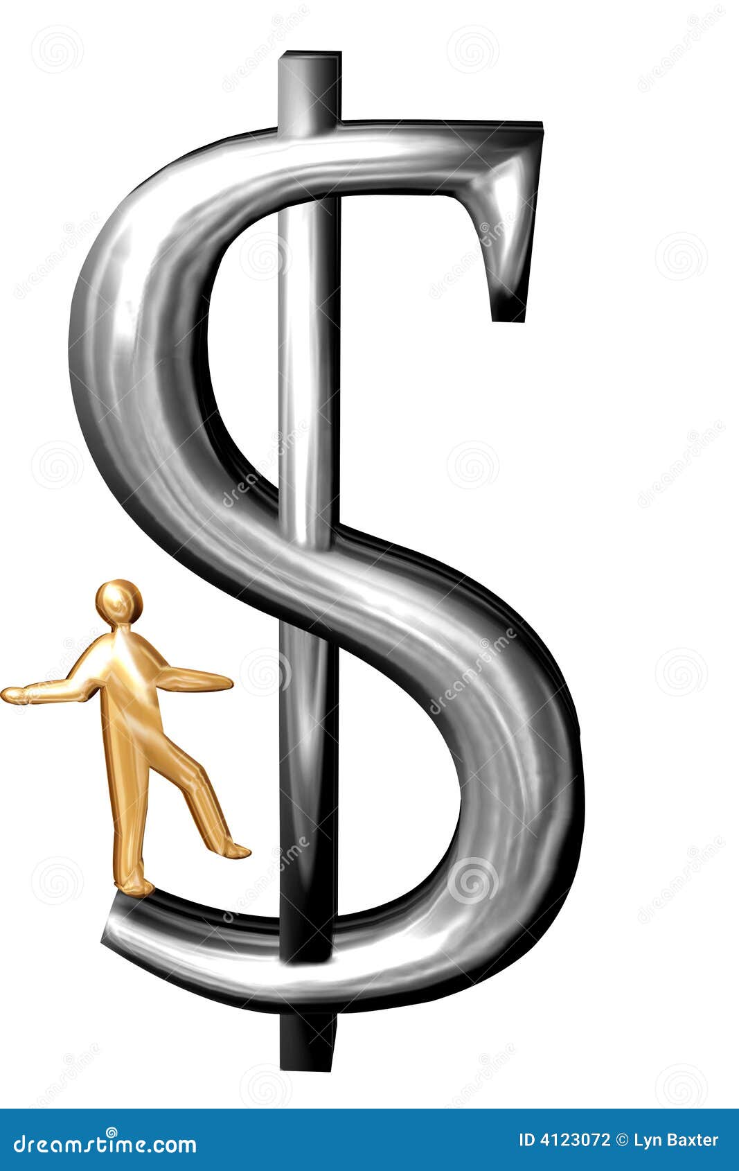 Gold Person Picture. Image: 4123072