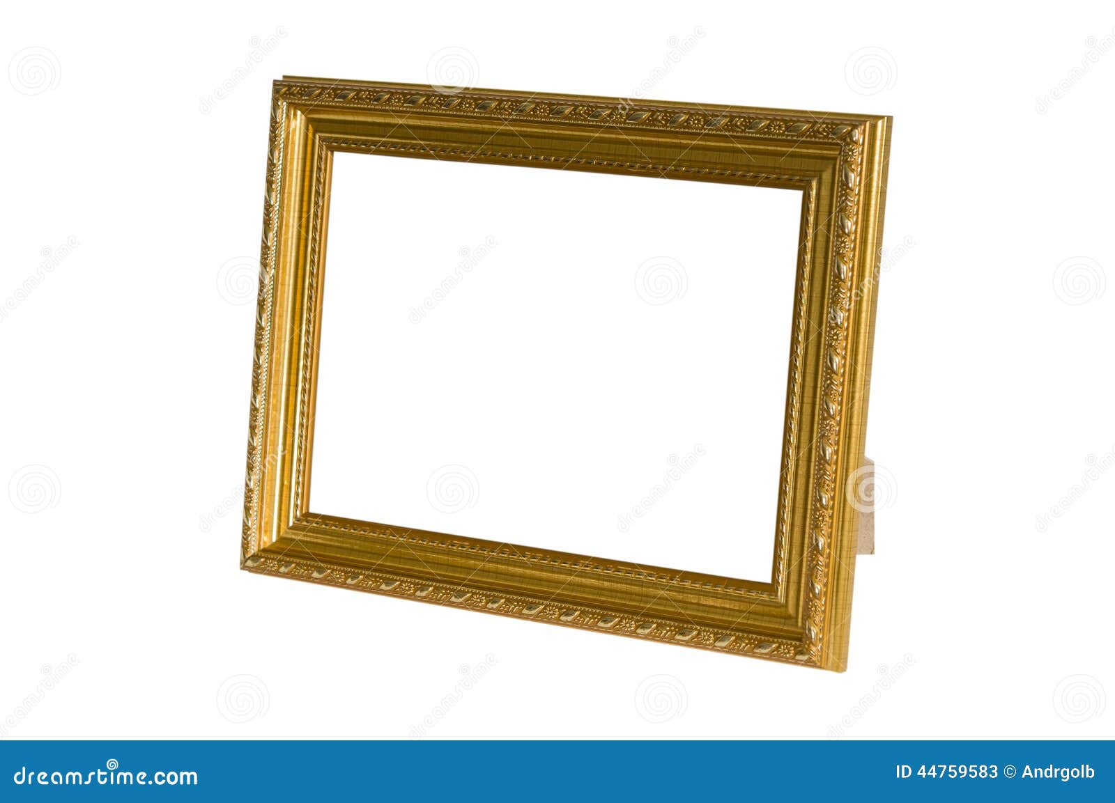 Gold photoframe stock image. Image of decorative, design - 44759583