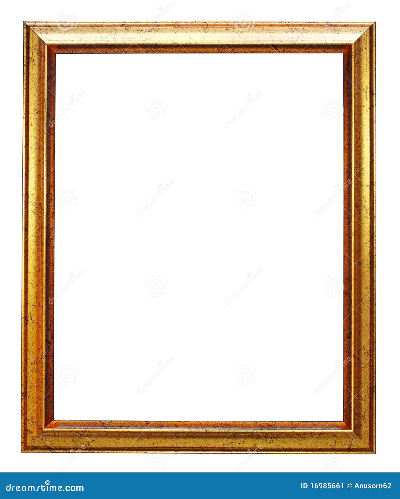 Gold picture frame stock image. Image of isolated, ornamental - 16985661