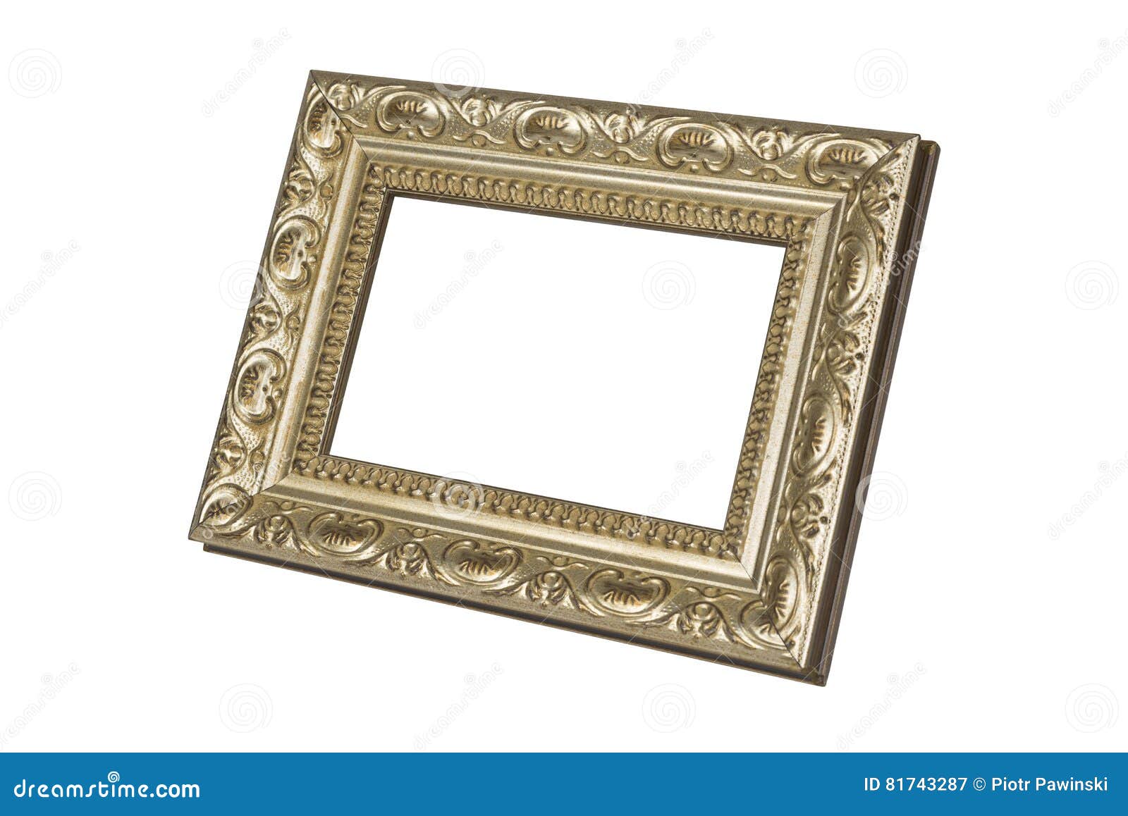 Gold picture frame stock image. Image of decorative, custom - 81743287