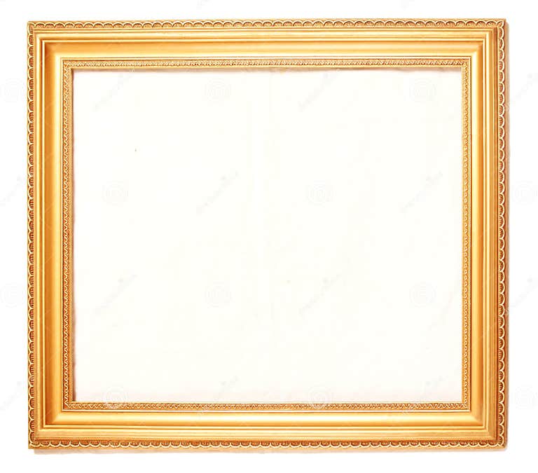 Gold picture frames stock photo. Image of decoration - 18441778