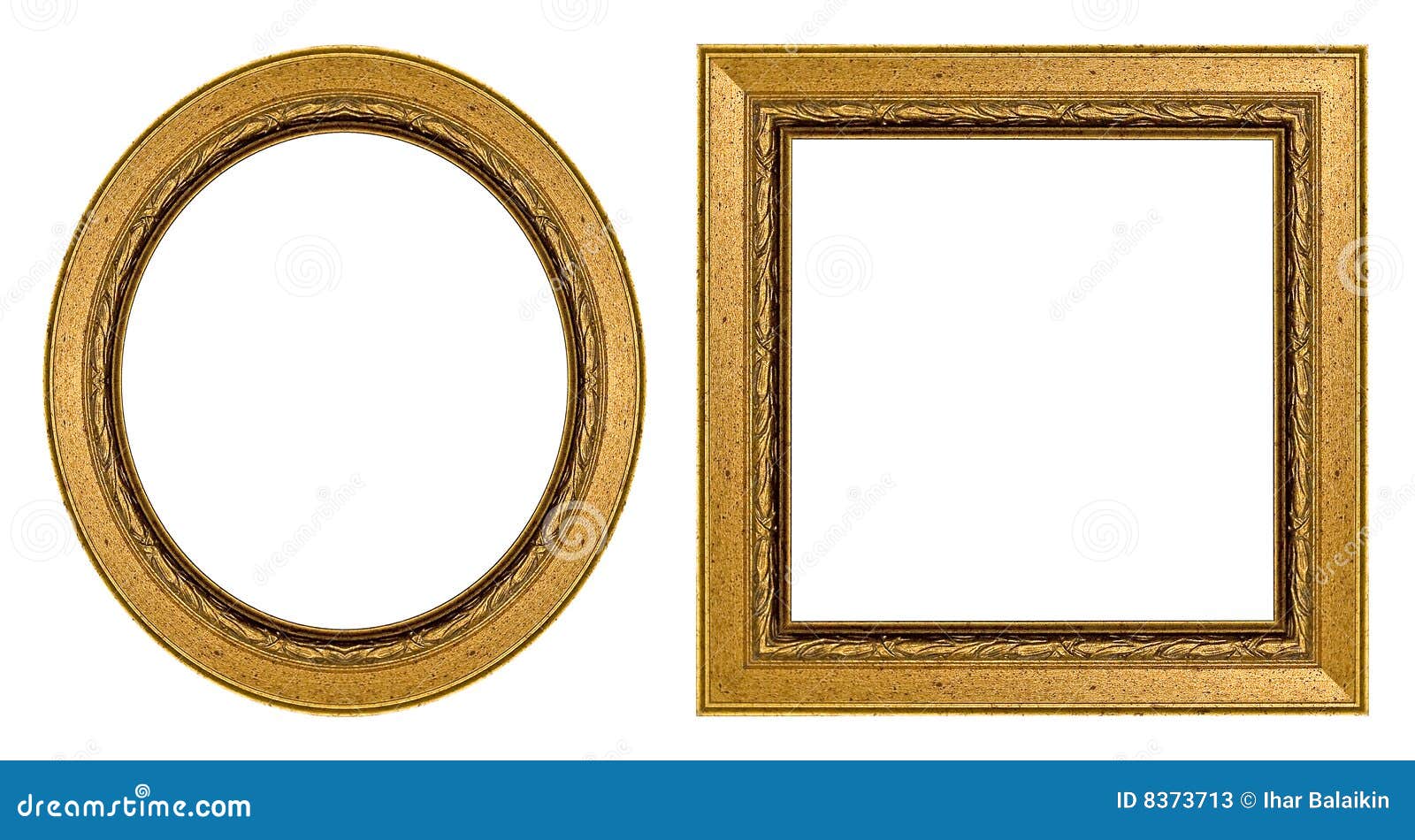 Gold picture frames stock image. Image of carved, cover - 8373713
