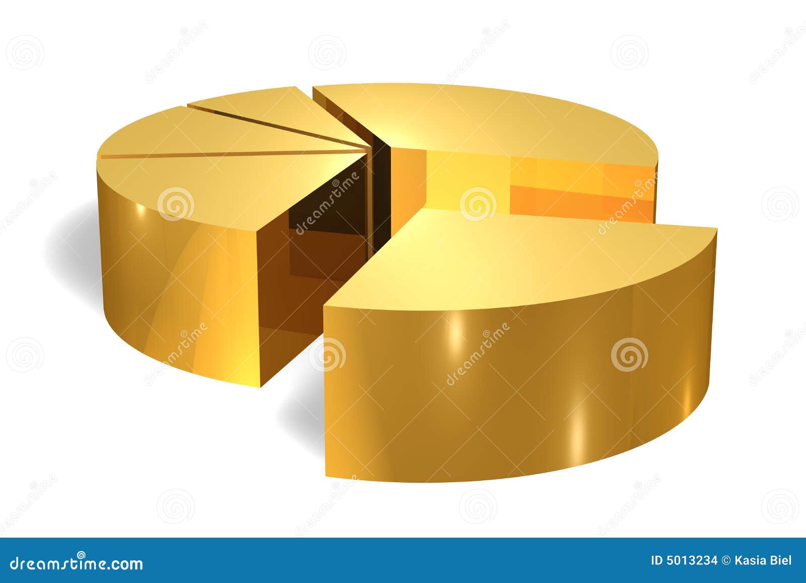 Gold Pie Chart Stock Images - Download 77 Royalty Free Photos