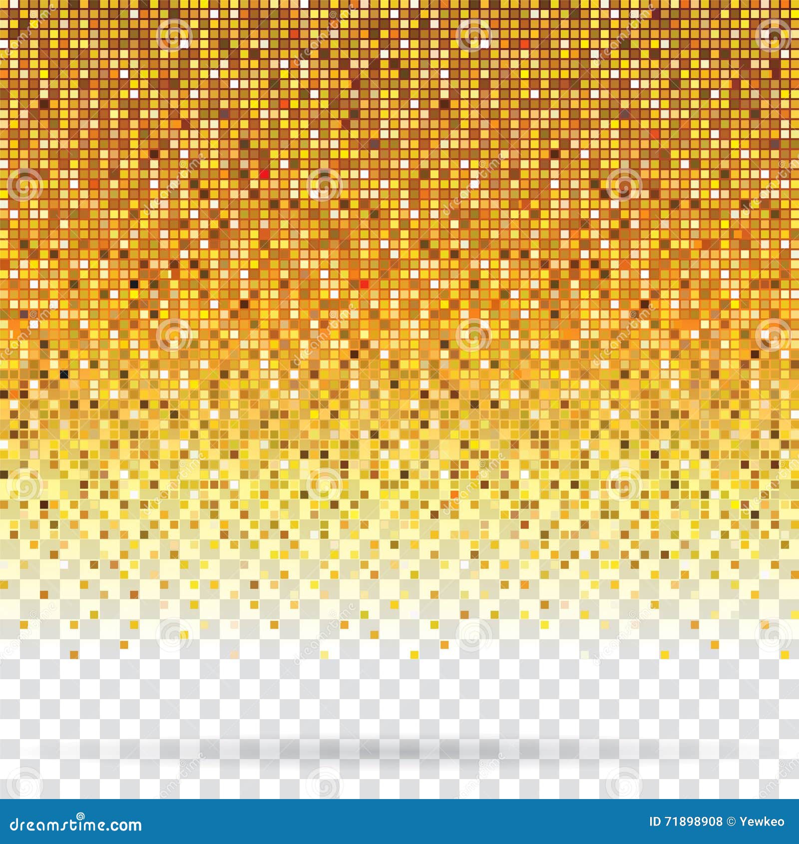 Gold Pixel Background stock vector. Illustration of background - 71898908