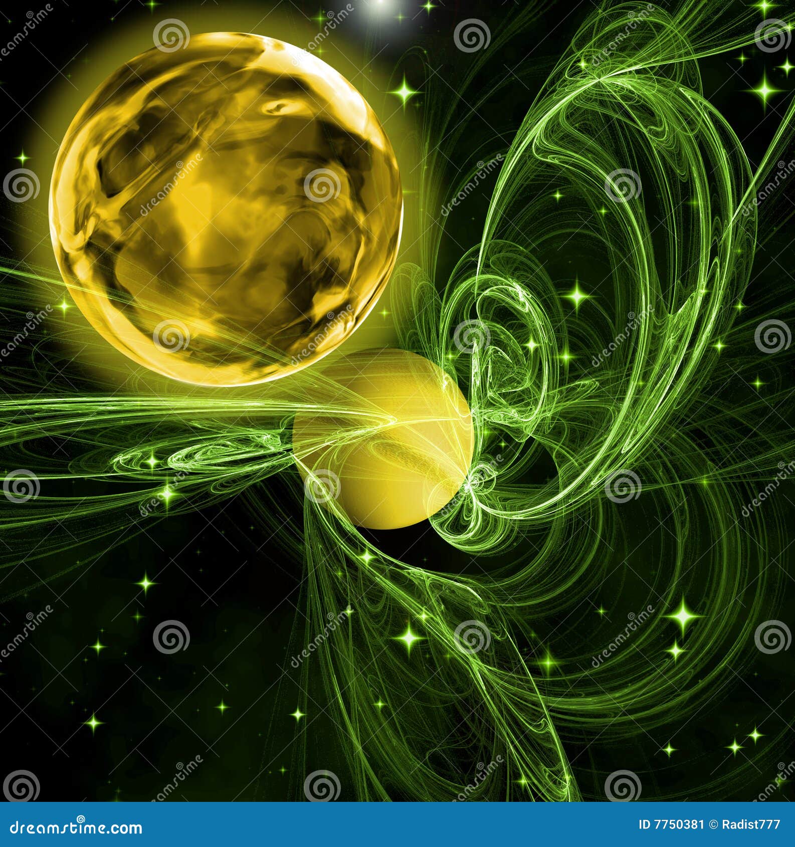 Gold planet stock illustration. Illustration of element - 7750381