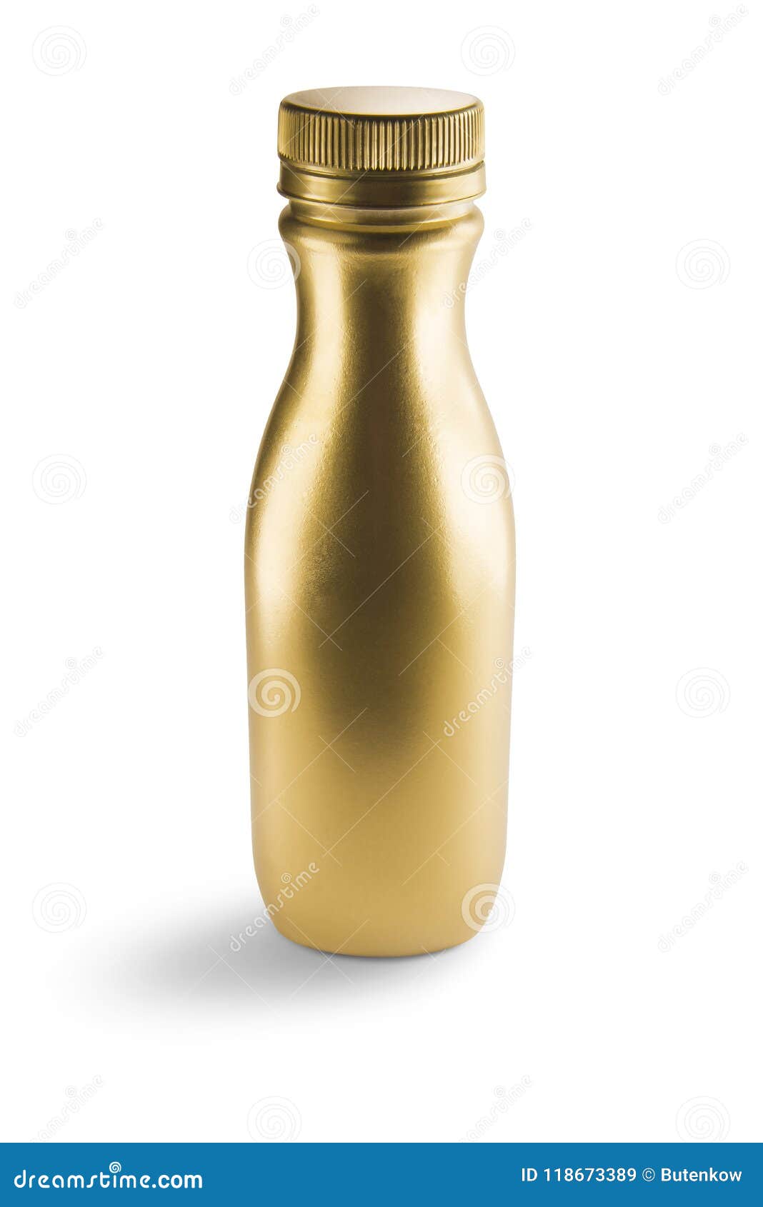 Gold plastic bottle stock image. Image of breakfast - 118673389