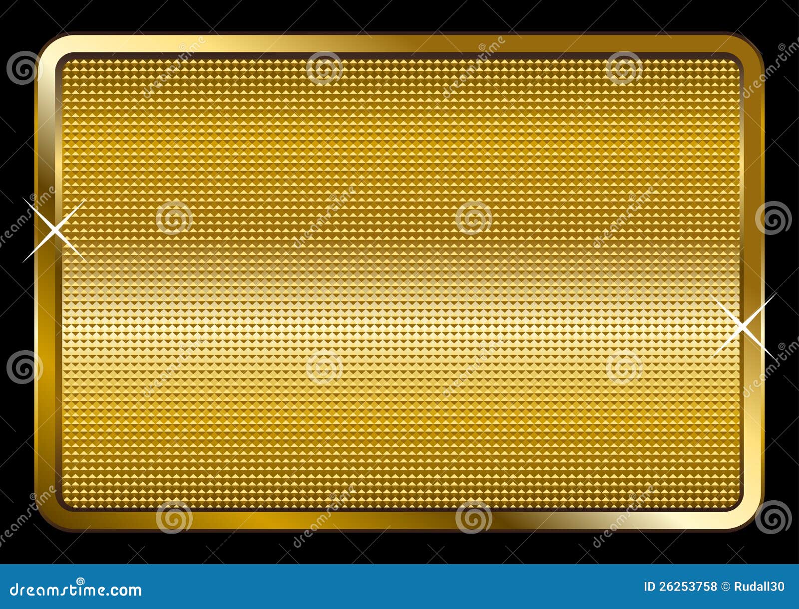 Gold Plate stock vector. Illustration of diagonal, shiny - 26253758