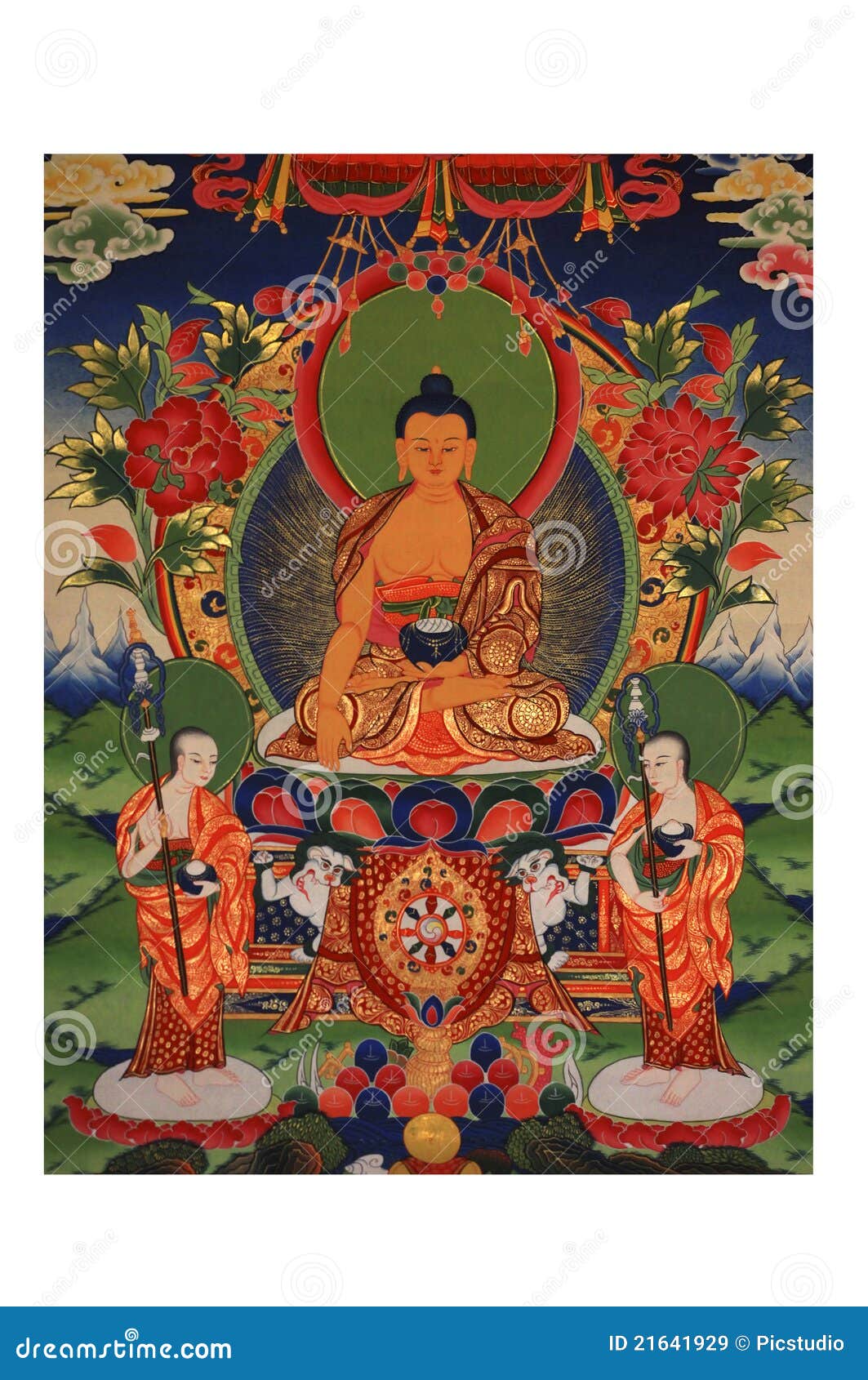 Lord Buddha With King Of Naga 05 Stock Photography | CartoonDealer.com ...