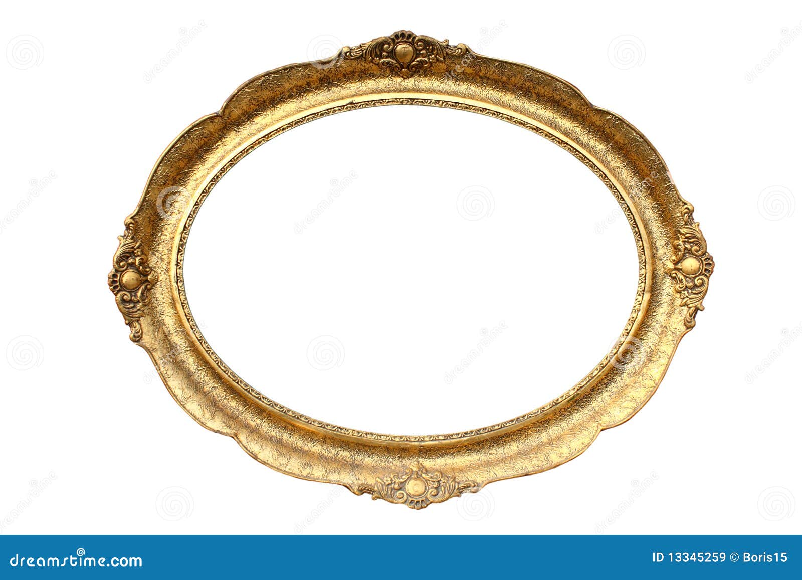 Gold Plated Wooden Picture Frame Stock Image - Image of ornament, gold ...