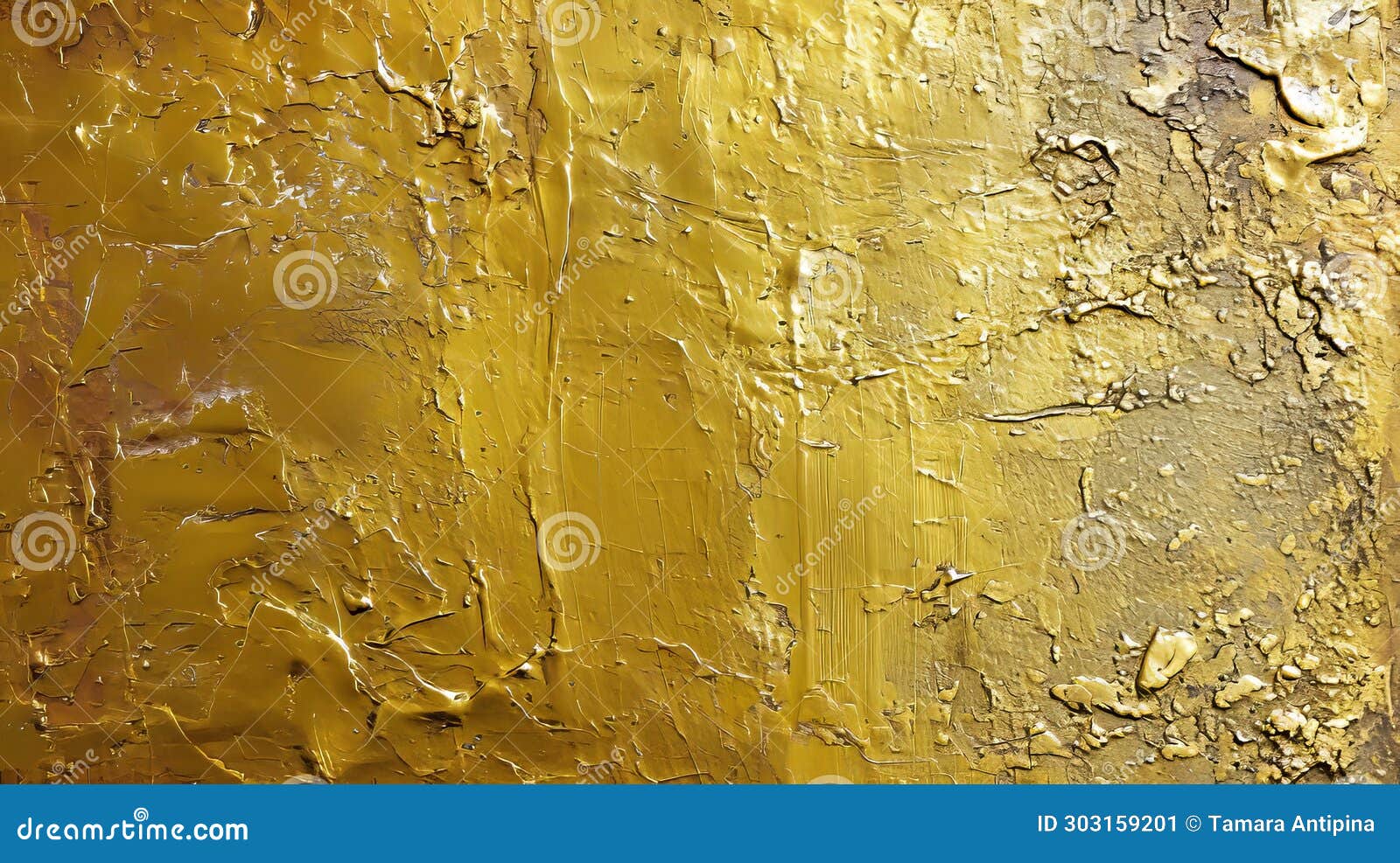Gold Plating Texture Background. Painted Gold on the Wall. Copy Space ...