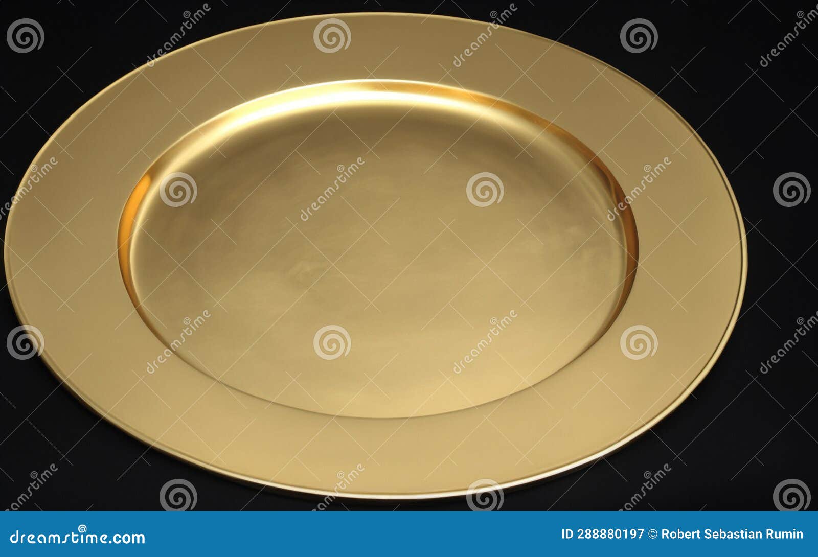 Gold Platter ai stock illustration. Illustration of room - 288880197