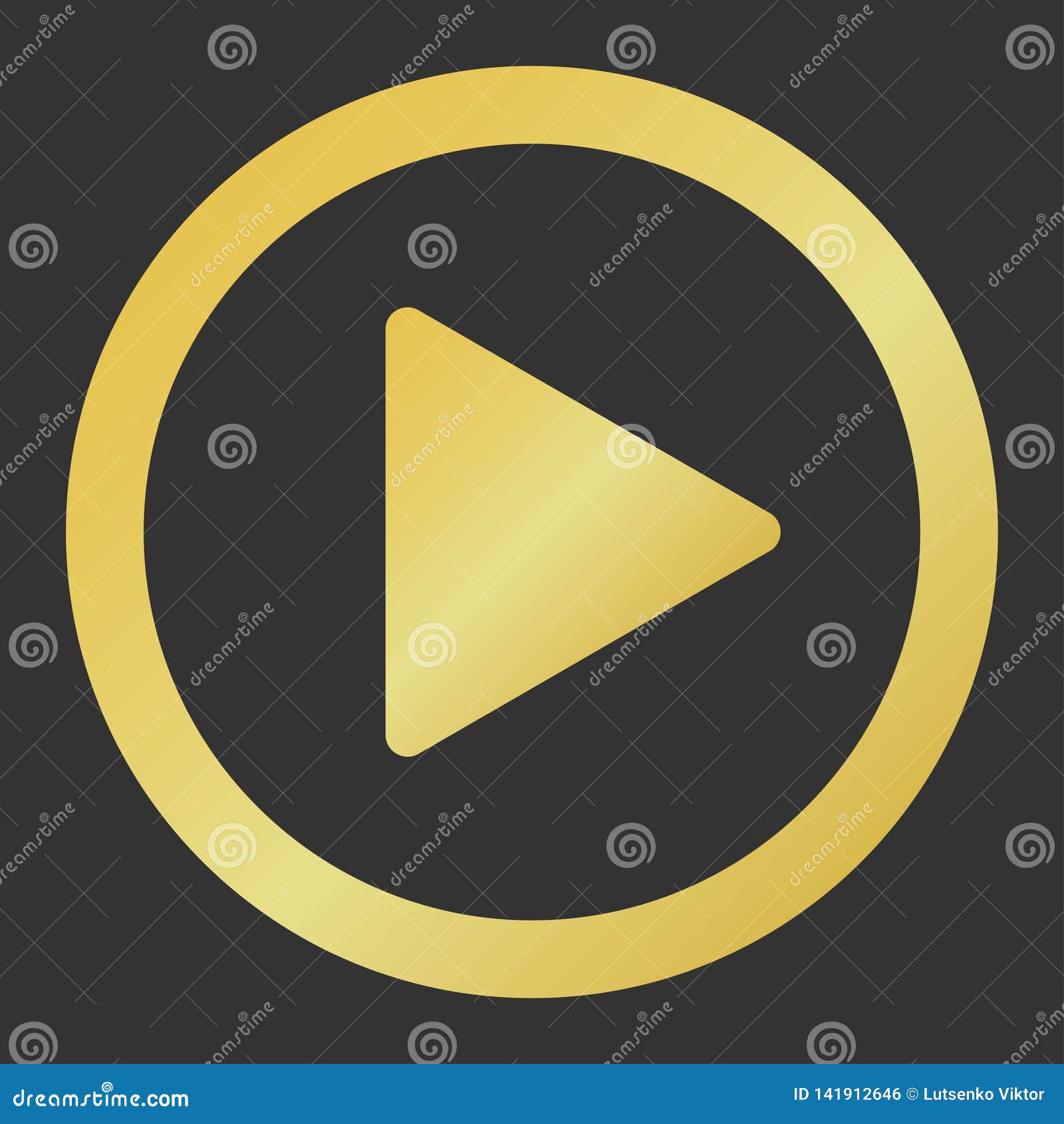 Gold Play Button Stock Illustrations – 4,349 Gold Play Button Stock ...