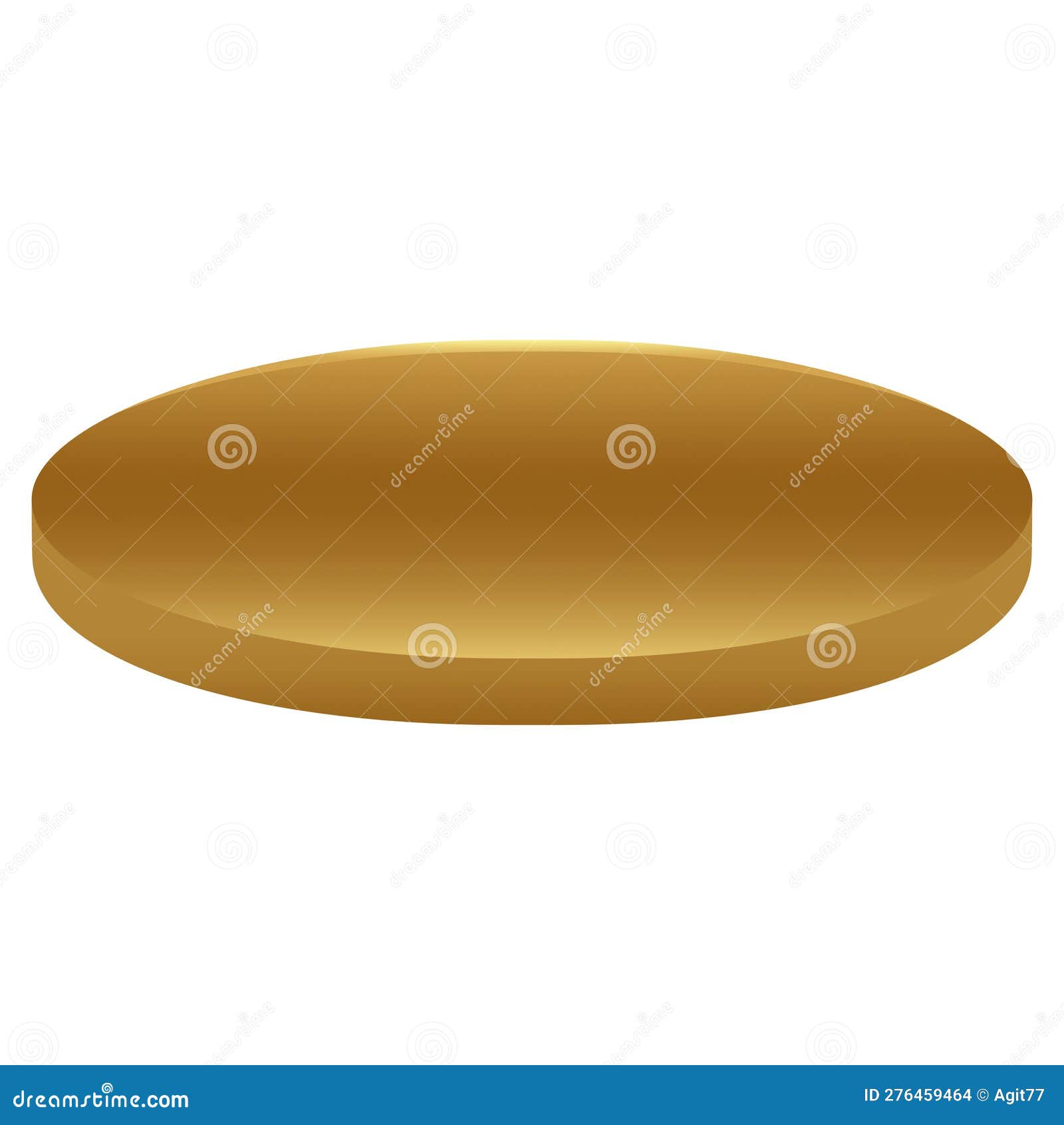 Gold Podium Display Circle 3d Flat Design Vector Stock Vector ...