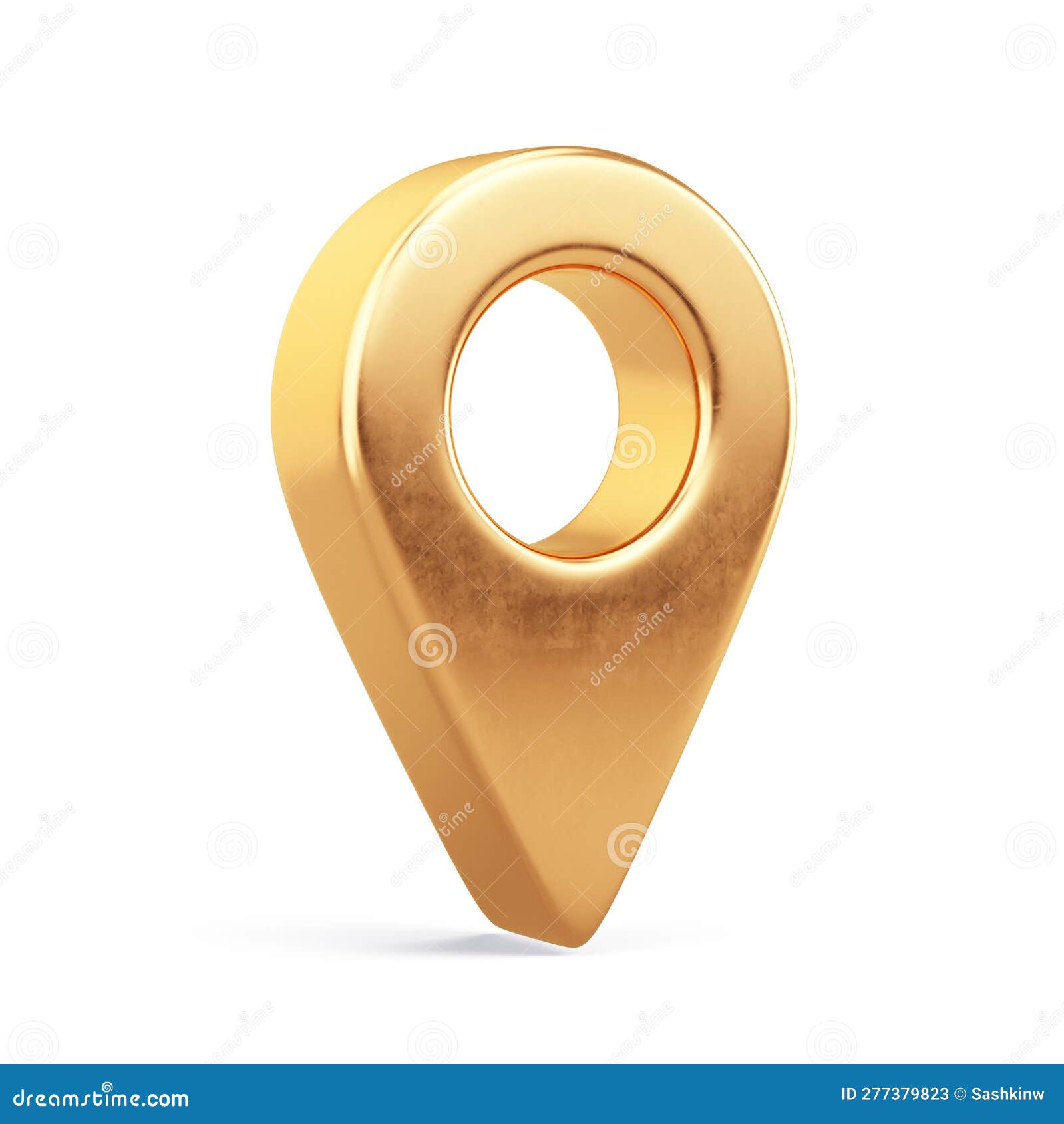 Gold Pointer Icon, Location Symbol. Gps, Travel, Navigation, Place ...