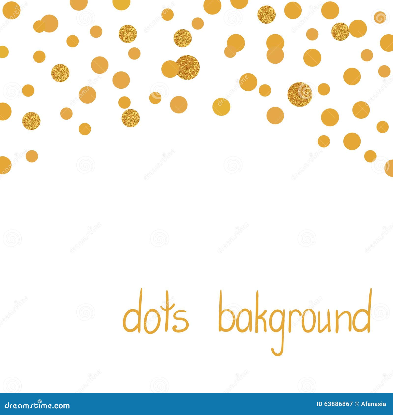 Gold Polka Dot On Blue Background Abstract Gold Luxury Color Vector ...
