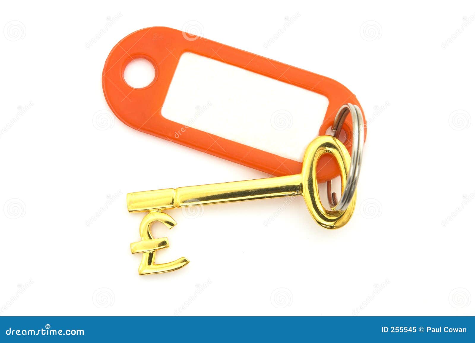 Gold pound key and tag stock image. Image of concept, commodity - 255545