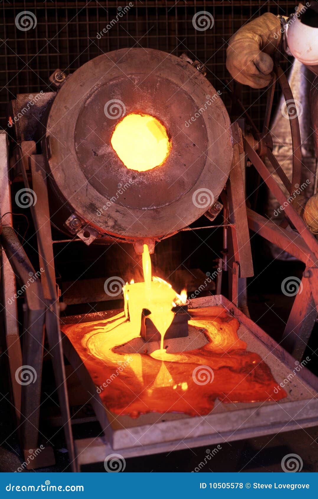 Gold Pour stock photo. Image of precious, industrial - 10505578