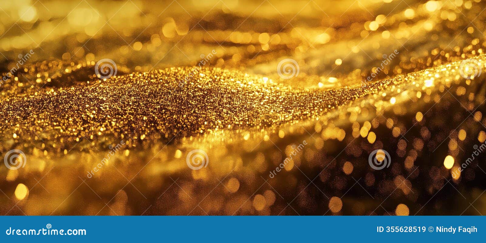 Gold Powder Texture Wave Background, Glow, Smoke Stock Illustration ...