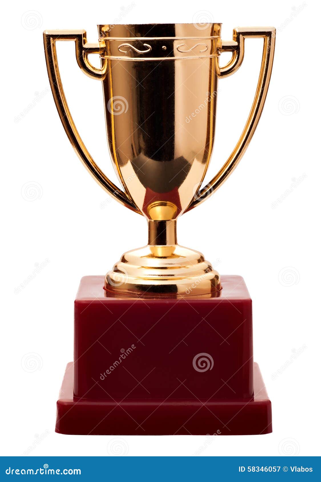 Gold prize cup on stand stock image. Image of golden - 58346057