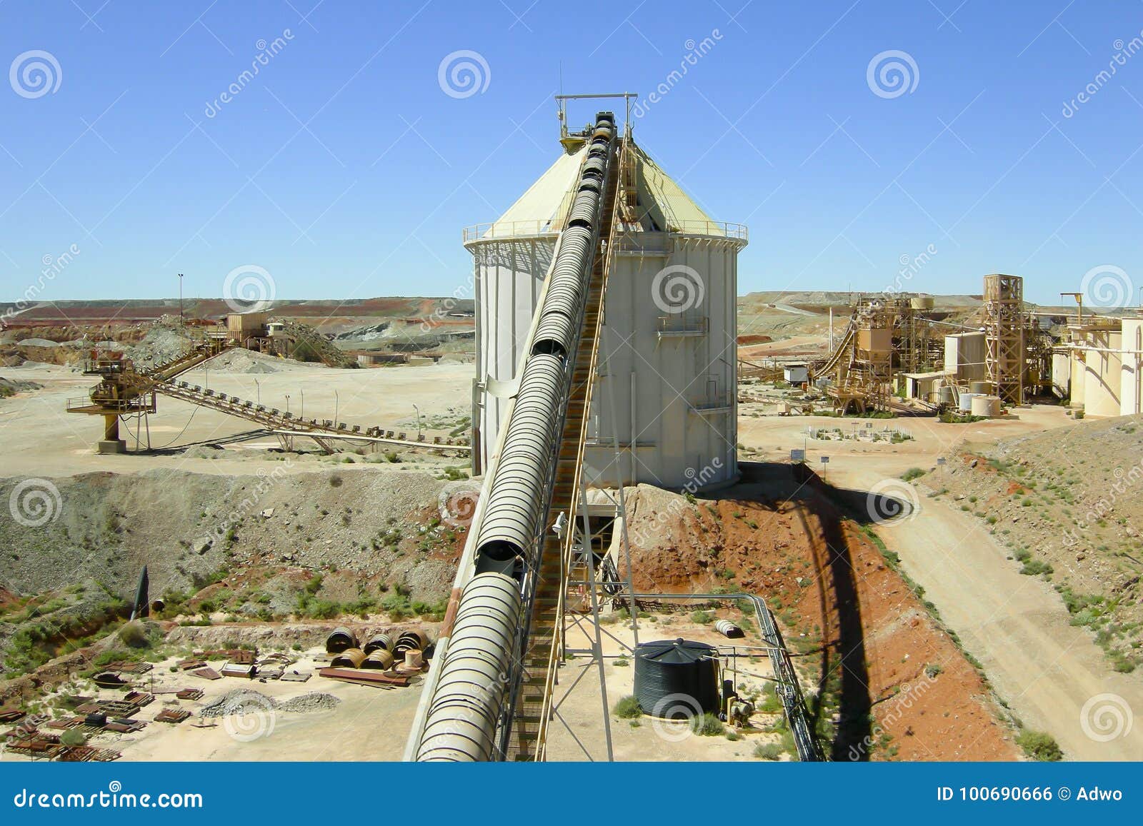 Gold Process Plant stock photo. Image of manufacturing - 100690666