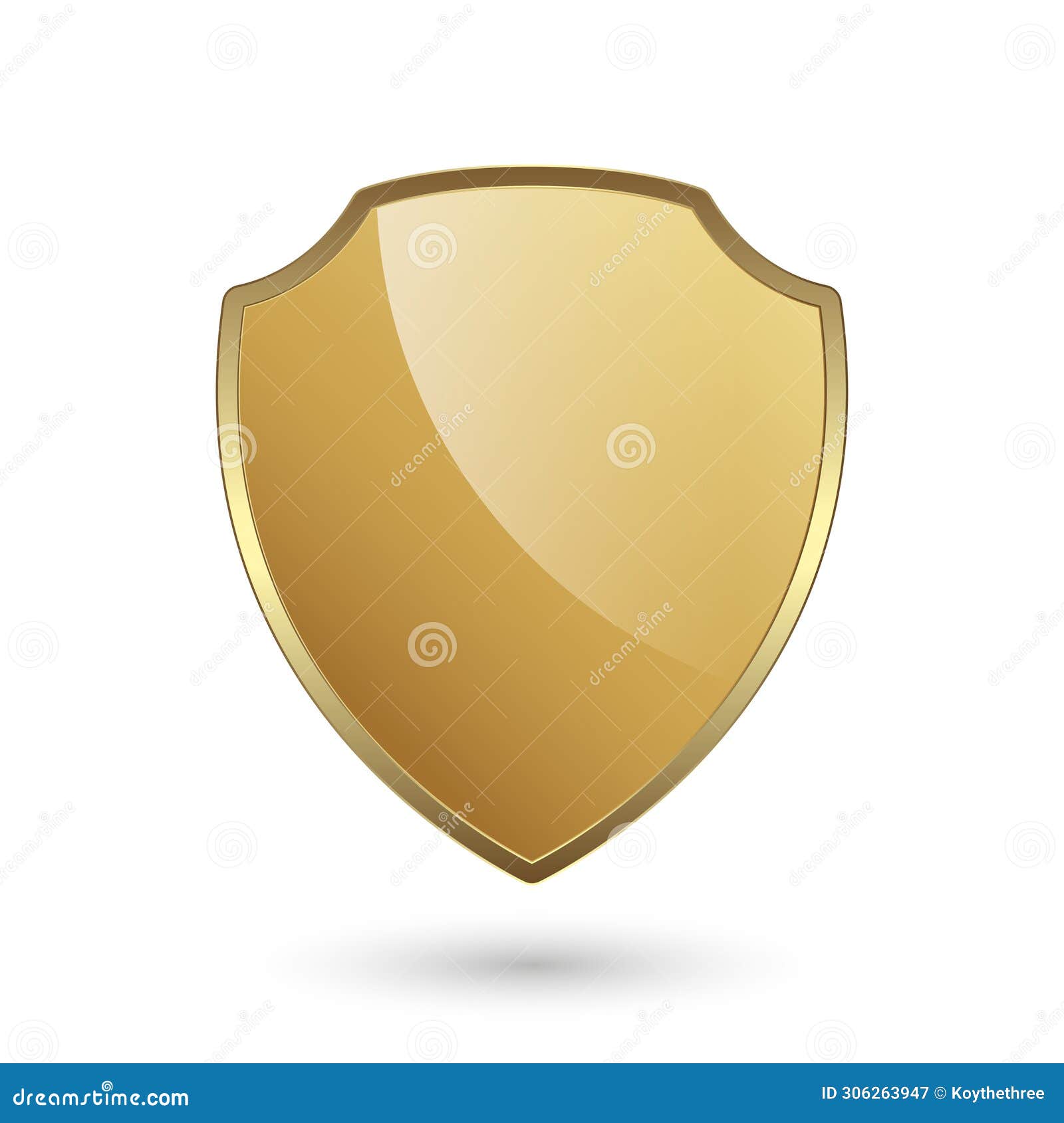 Gold Shield Icon Vector Design Stock Illustration - Illustration of ...
