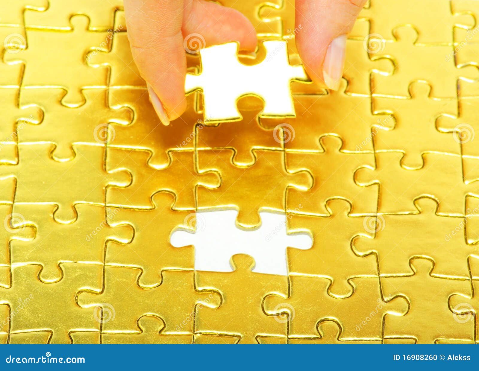 Gold puzzle stock photo. Image of color, connection, decision - 16908260