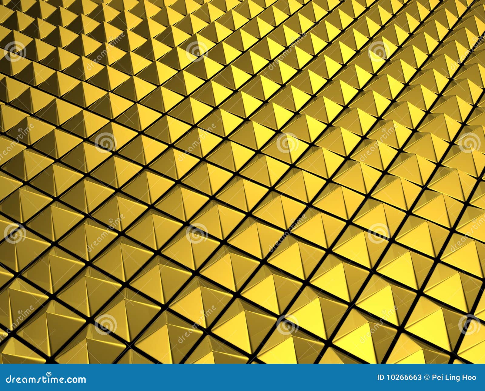 Gold pyramid background stock illustration. Illustration of shape ...
