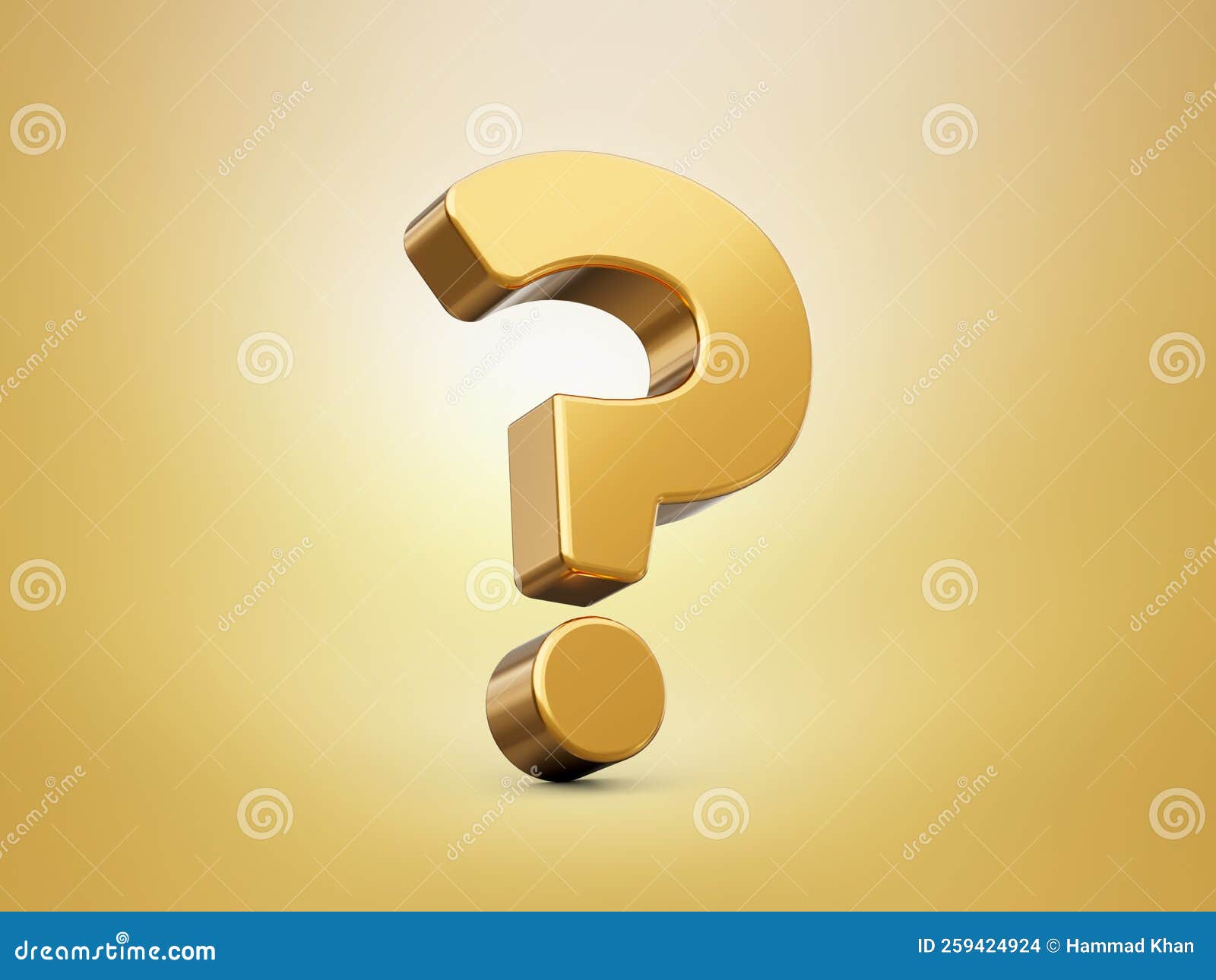 Gold Question Mark Isolated on Golden Background with Shadow 3D ...