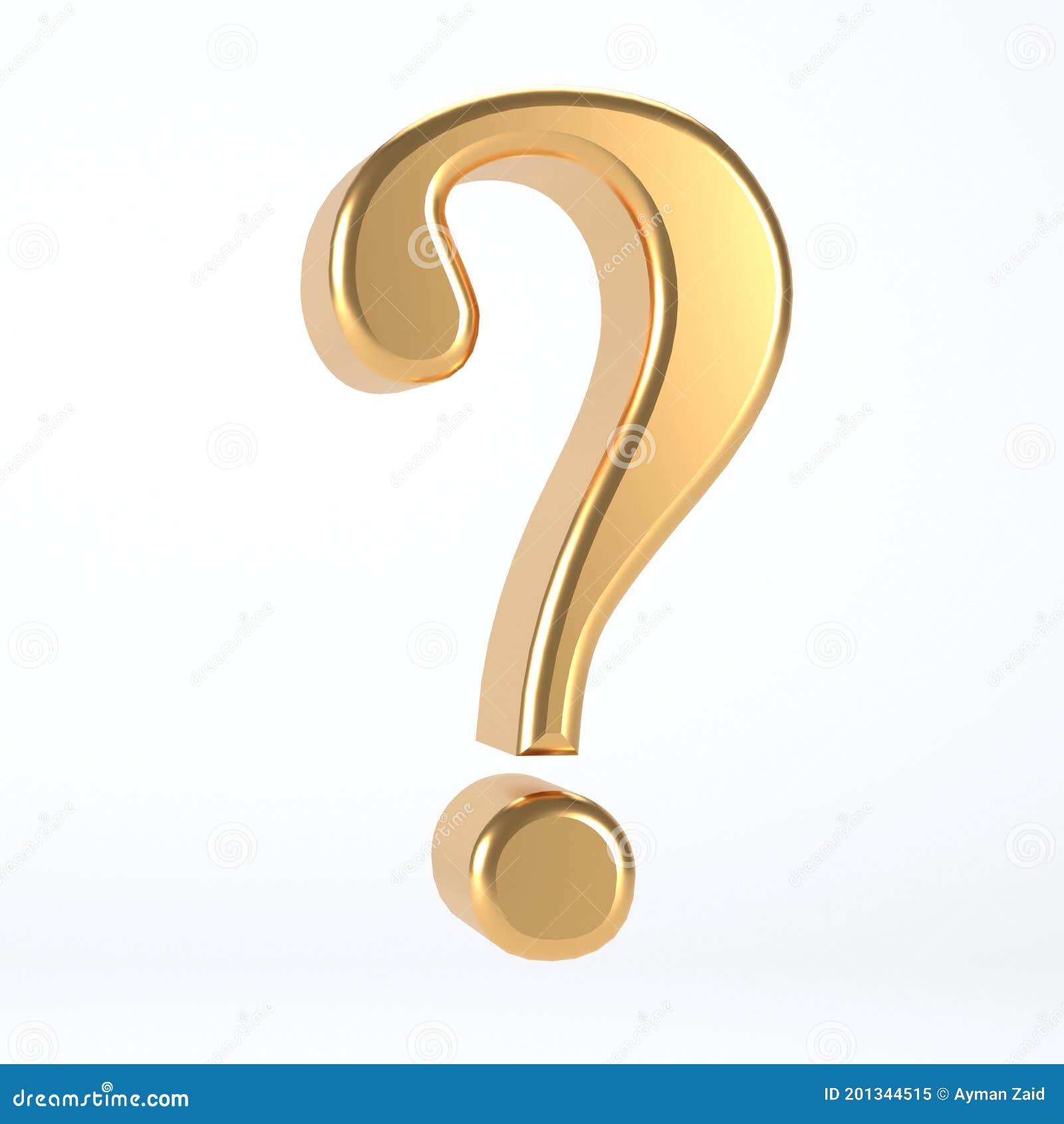 Gold Question Mark Isolated - Golden Text Symbol - 3d Stock ...