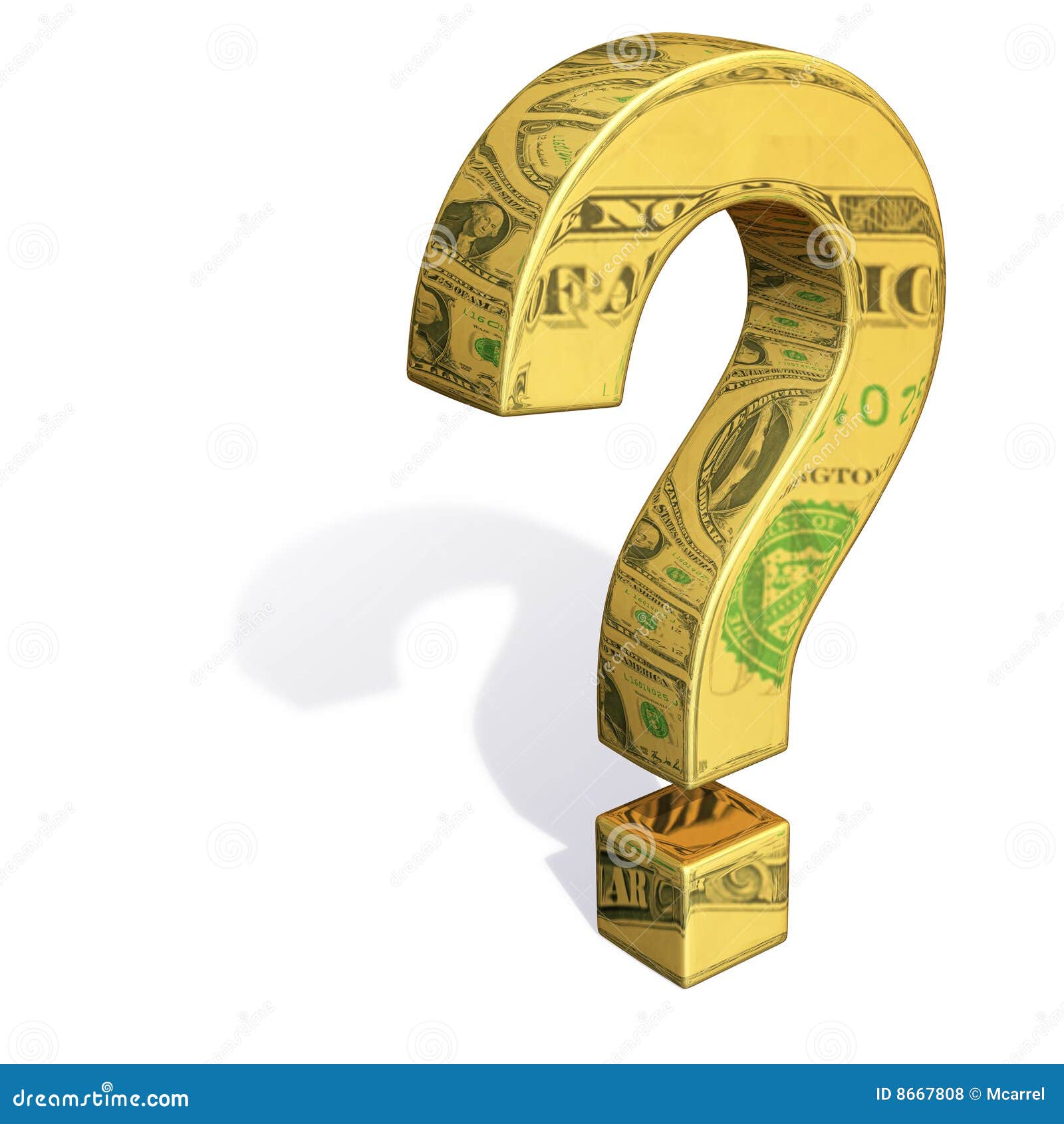 Gold Question Mark In A Box Stock Photo | CartoonDealer.com #19661196