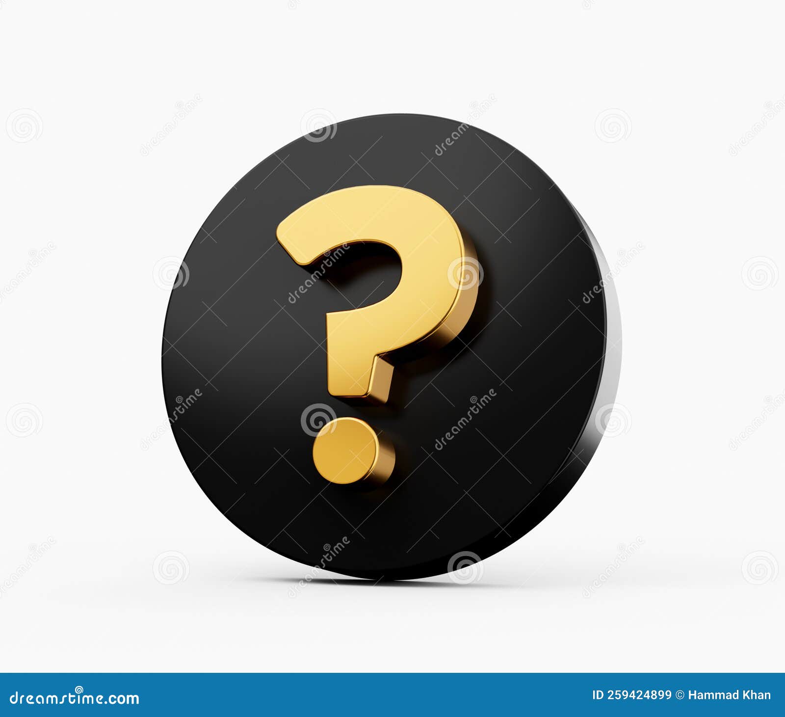 Gold Question Mark Symbol 3d Illustration Stock Illustration ...