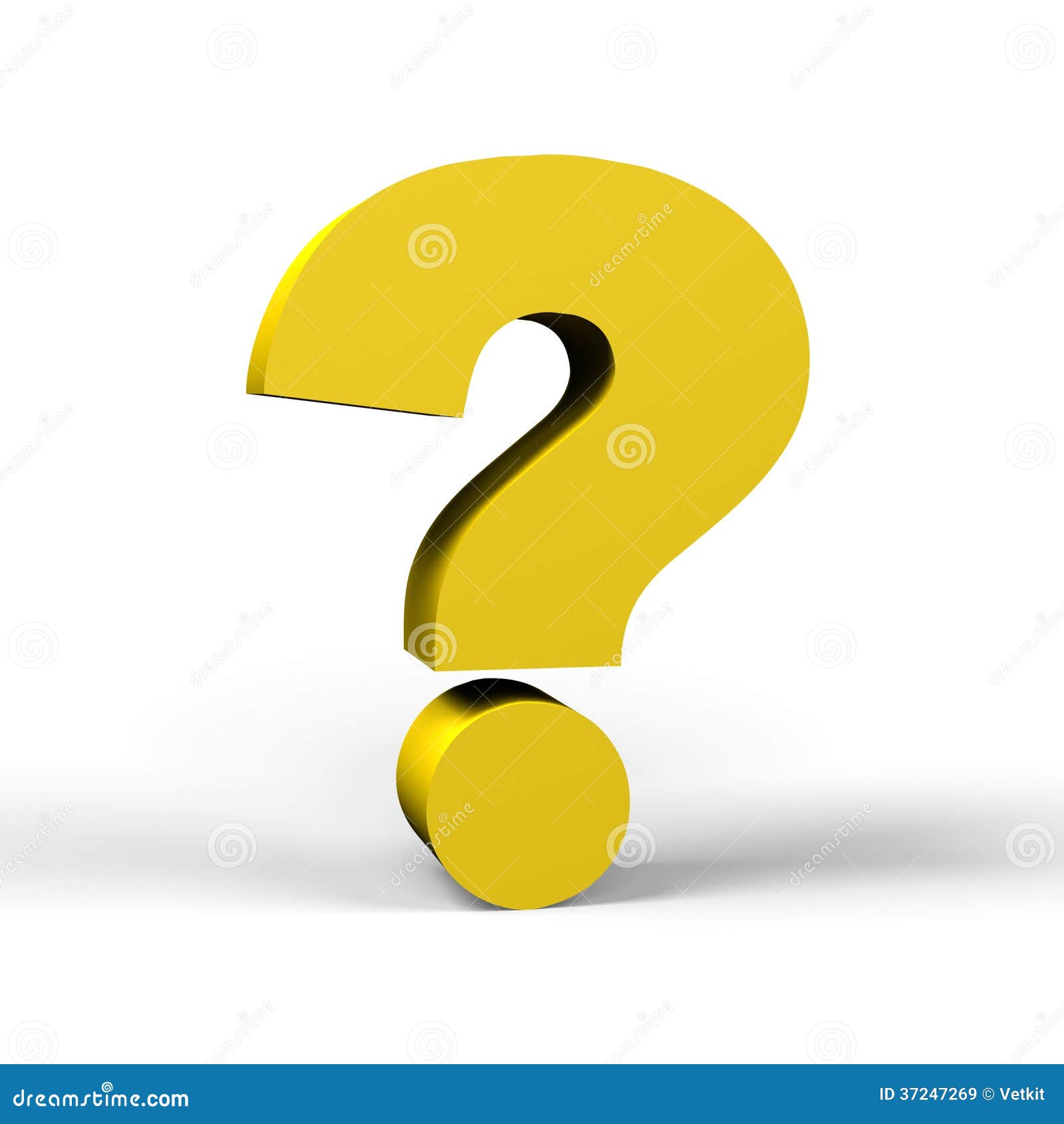 Gold Question Mark Stock Image | CartoonDealer.com #37247269