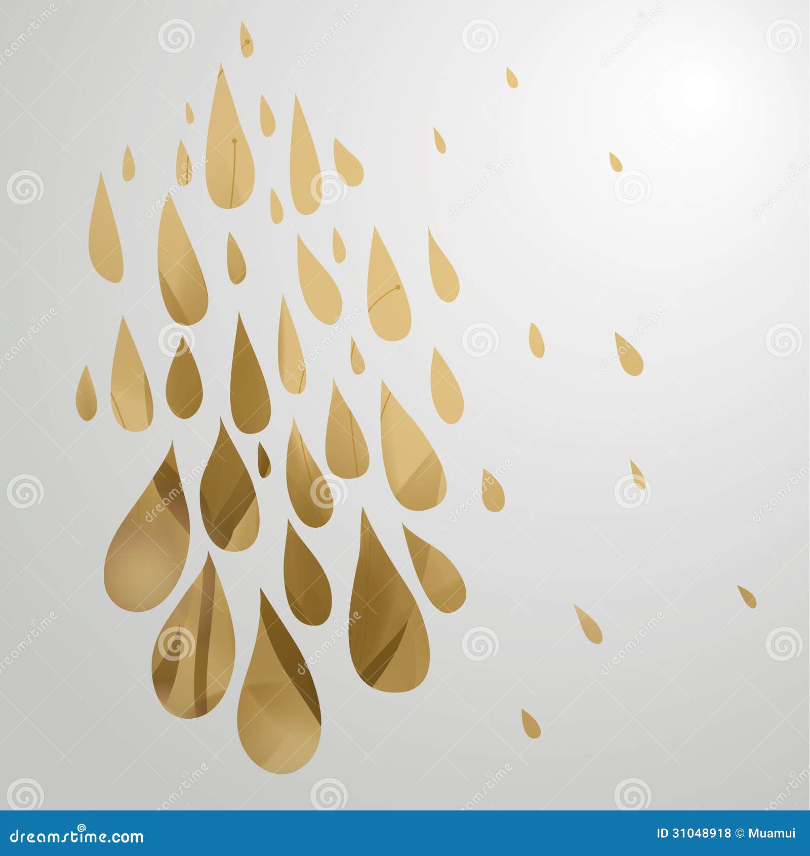 Gold rain stock vector. Illustration of impression, card - 31048918
