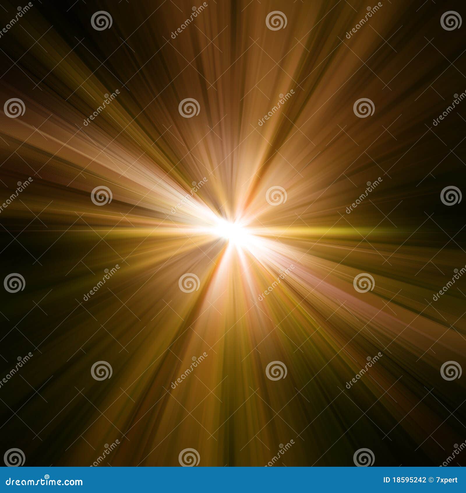 Gold rays stock illustration. Illustration of blur, reflection - 18595242