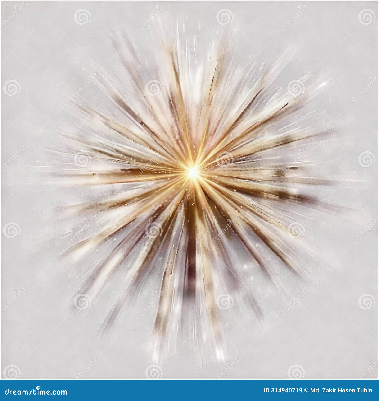Gold Rays Light Effect on a Transparent Background Stock Image ...