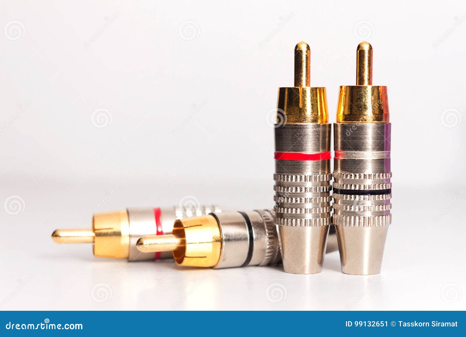 Gold RCA Jack stock image. Image of electronic, electrical - 99132651
