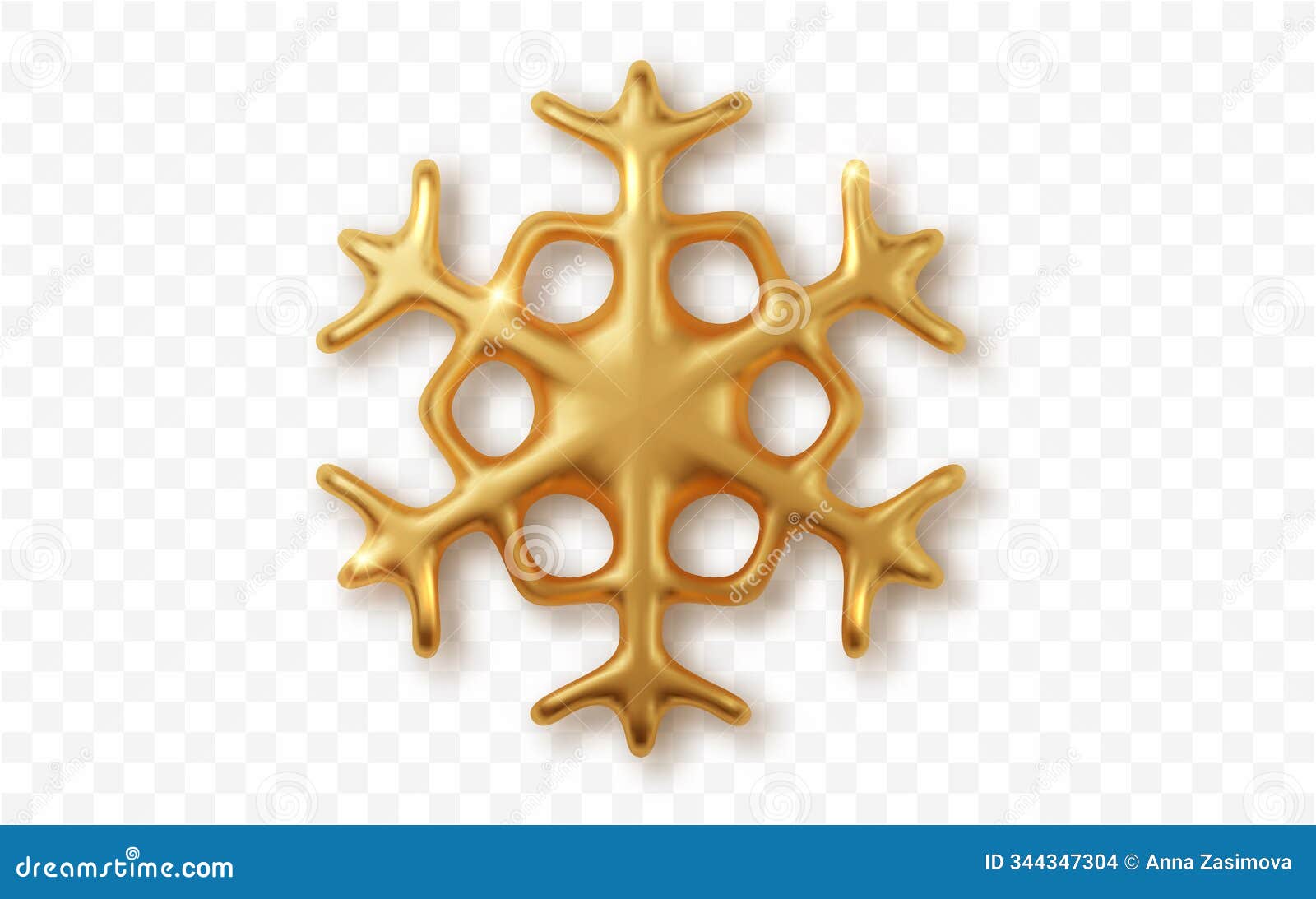 Snowflake Isolated On White Background. Royalty-Free Stock Photo ...