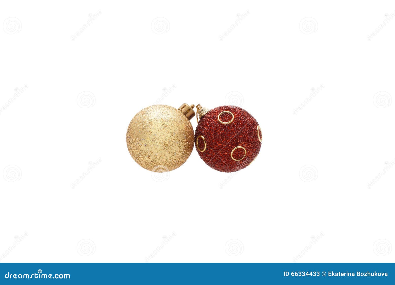 Gold and Red Christmas Balls. Stock Image - Image of ornate, colored ...