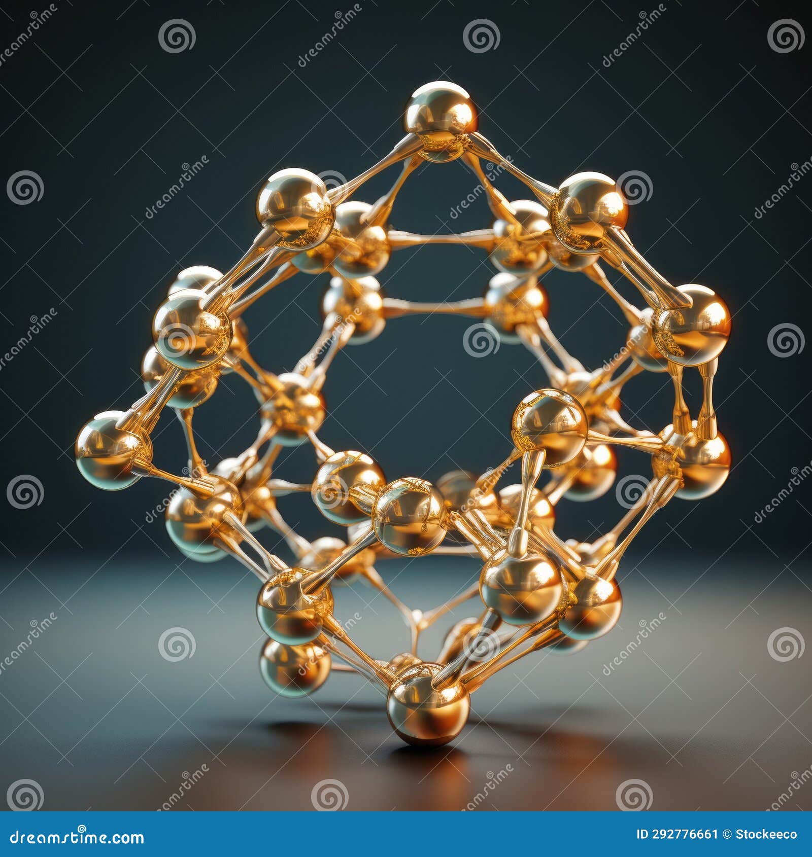 Super Detailed 3d Rendering of Isolated Benzene Molecule Stock ...