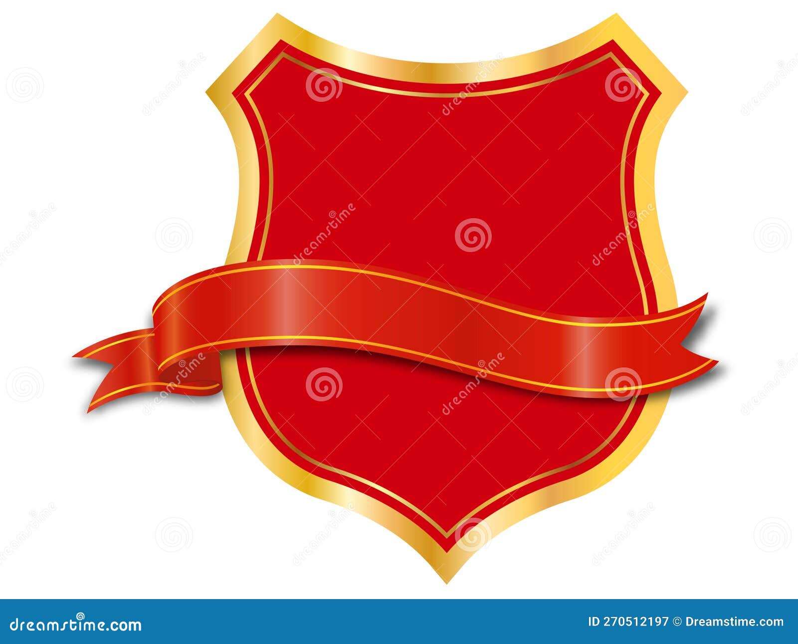 Gold and red shield icon stock vector. Illustration of circle - 270512197