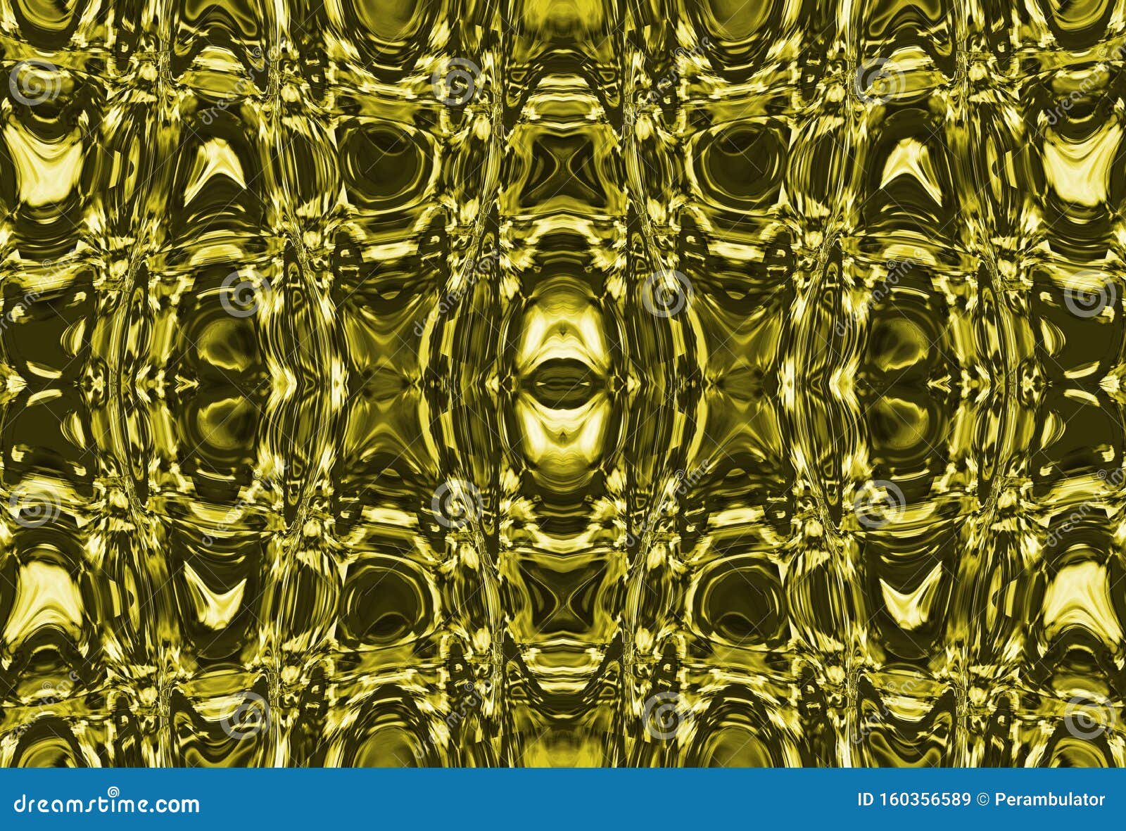 GOLD REFLECTED PATTERN with LIQUID APPEARANCE Stock Image - Image of ...
