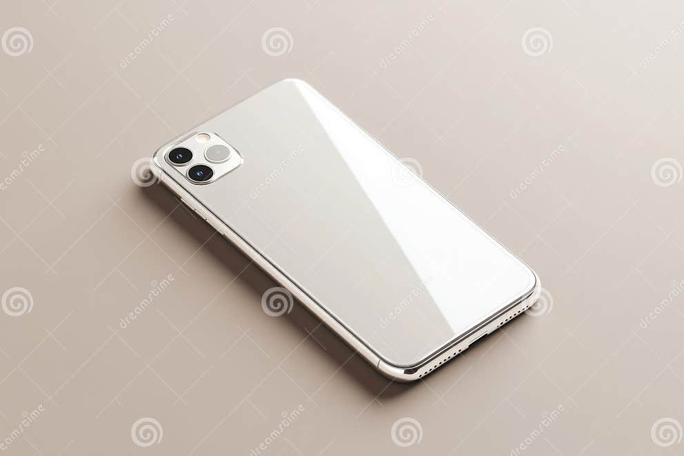 Gold Reflection Smartphone stock image. Image of sleek - 362618635