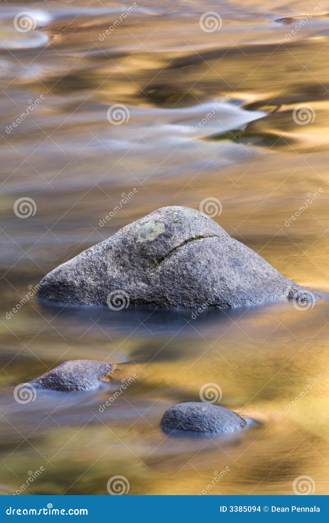 Gold Reflections Merced River Stock Photo - Image of park, national ...
